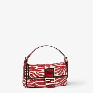 Fendi Baguette® 26424 Raffia And Bead Re Edition Bag